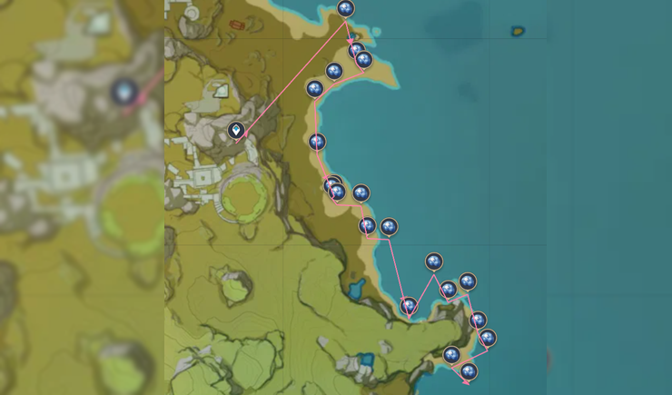 Rute Farming Starconch di Genshin Impact - KINCIR.com