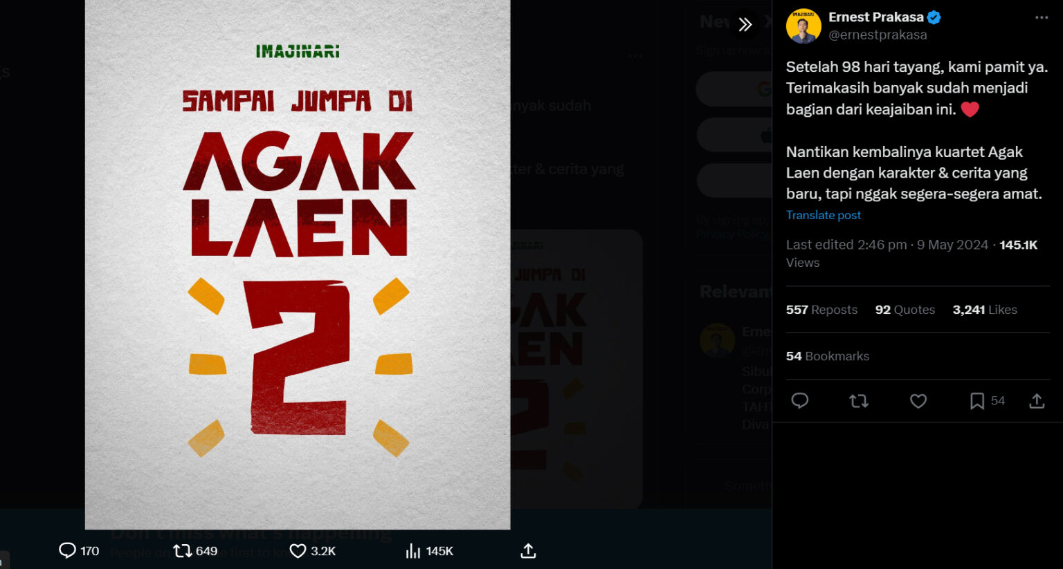 Film Agak Laen 2 Resmi Dibuat, Kapan Rilis di Bioskop? - KINCIR.com