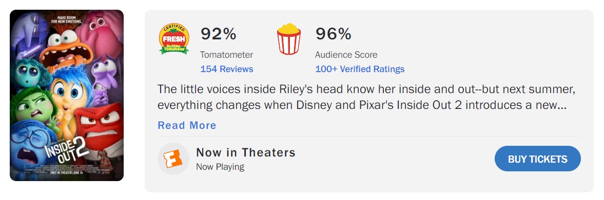Inside Out 2 Dapat Rating Busuk atau Segar? Apakah Mampu Mengembalikan ...