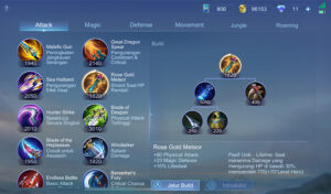 Build Item Fanny Versi KyleTzy, Juara ESL Snapdragon Pro Series 2024 ...